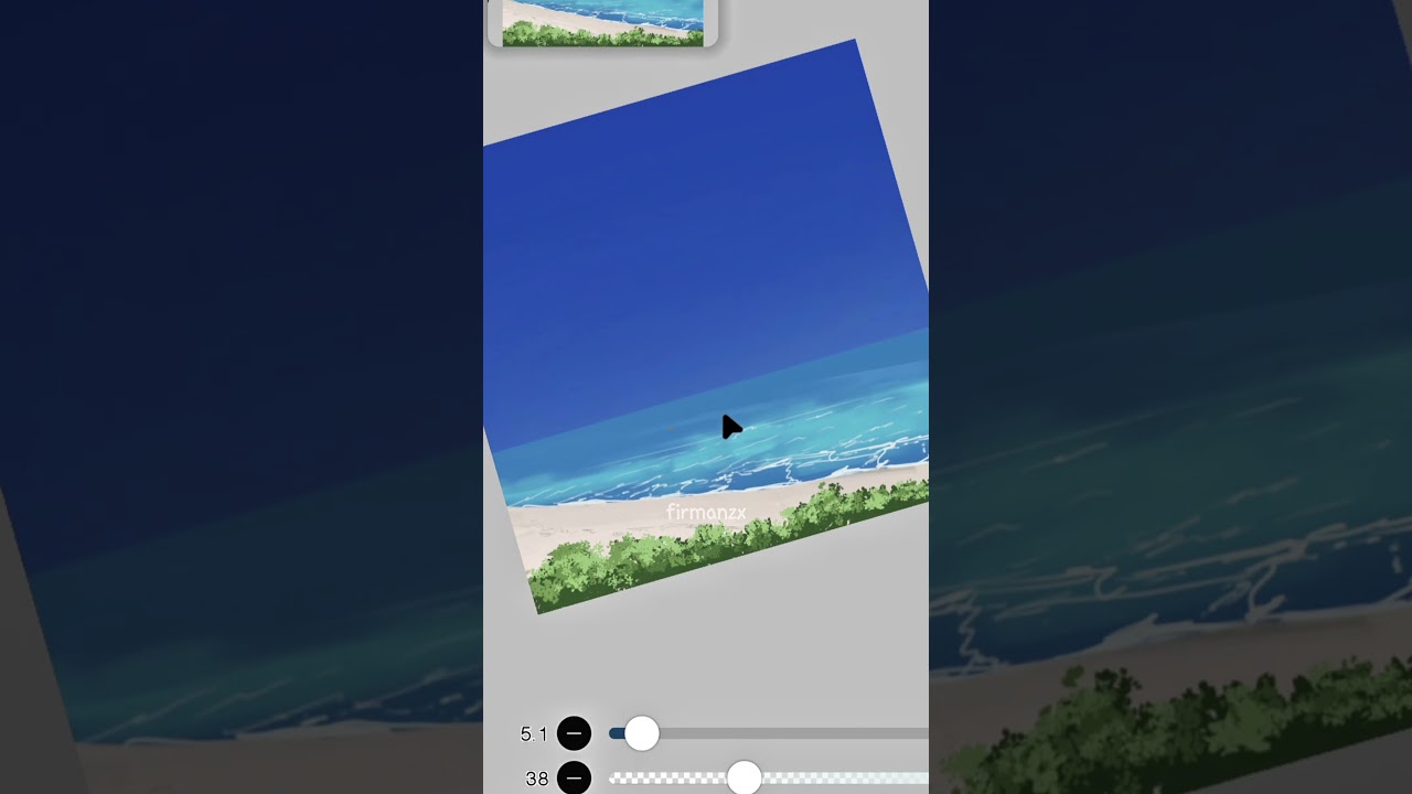 Drawing Aesthetic Beach 🏖 #painting #art #digitalart #tutorial #foryou #fyp #ibispaintx