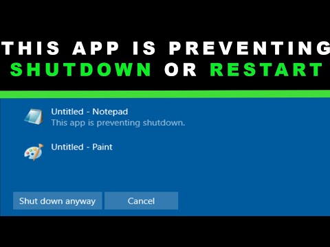 Disable "This app is preventing shutdown or restart"