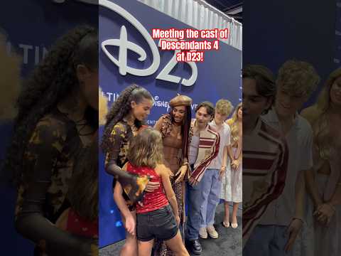 We met the talented cast of Descendants 4 at D23! #descendants #descendants4 #d23creators #d23