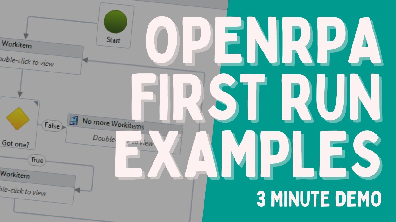 OpenRPA First Run