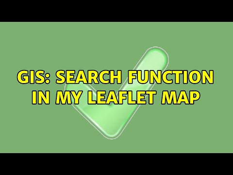GIS: Search function in my leaflet map