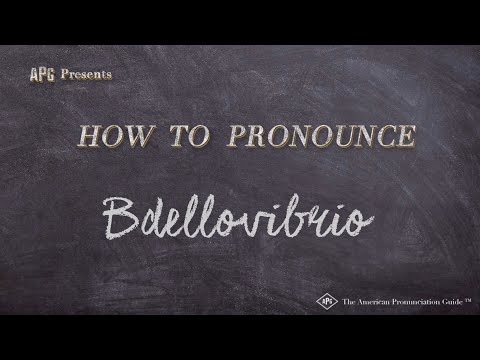 How to Pronounce Bdellovibrio (Real Life Examples!)