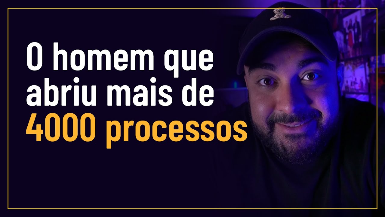 O homem que abriu mais de 4000 processos judiciais