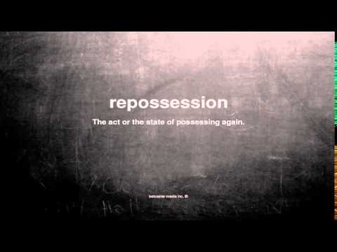 What does repossession mean