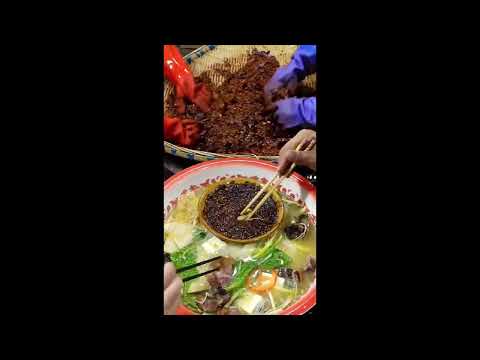 Big blood clots in cold salad, chicken, so fragrant, firewood paste chili noodles! mp4