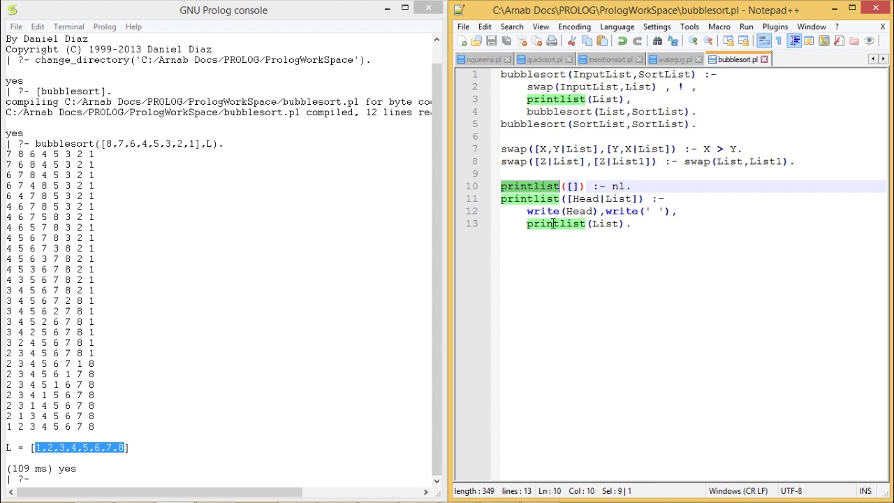 Artificial Intelligence - Bubble Sort