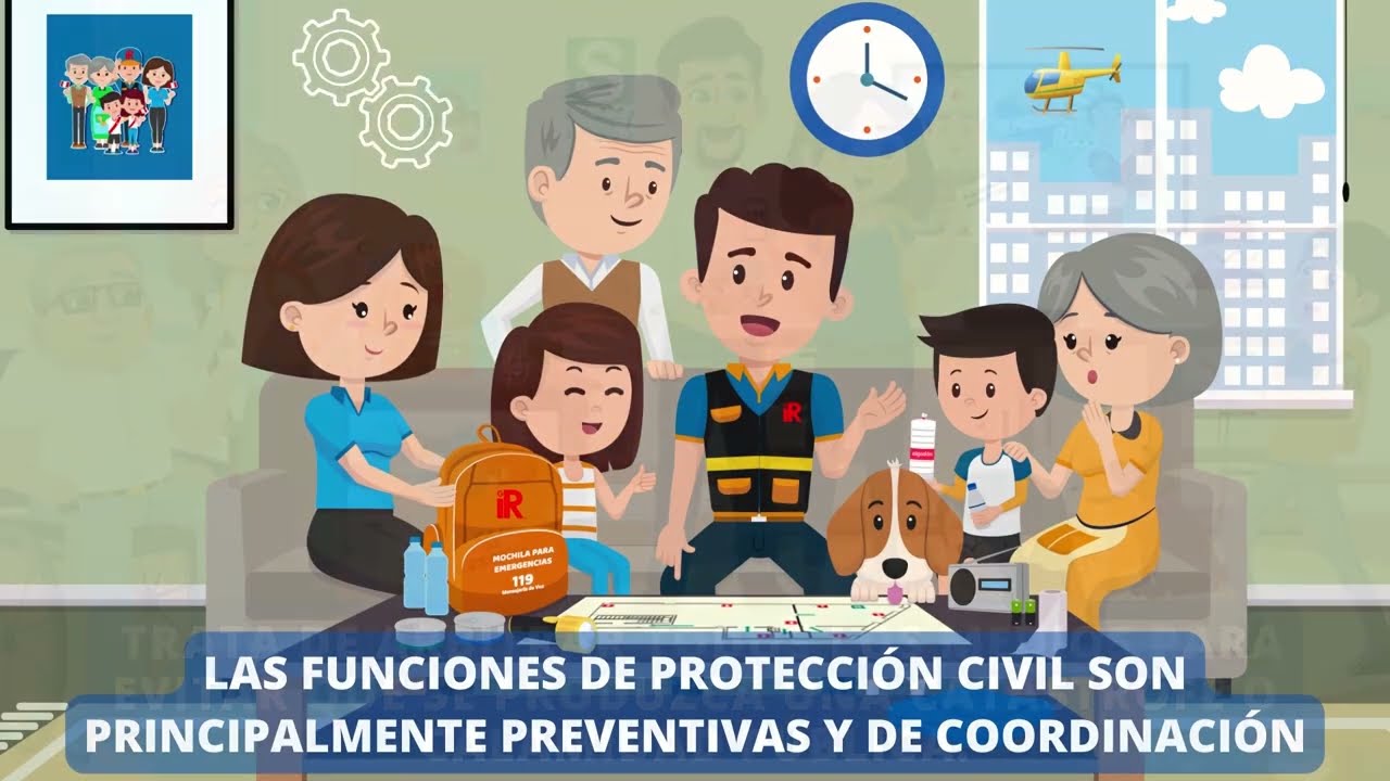 Funciones de protección civil.