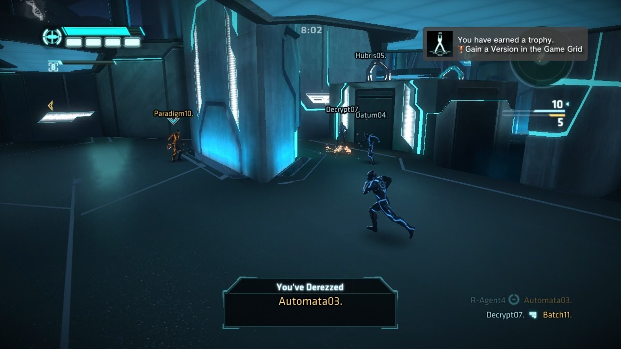 Tron Evolution - Gain a Version in the Game Grid Trophy (Gained a Version (Level) in the Game Grid)