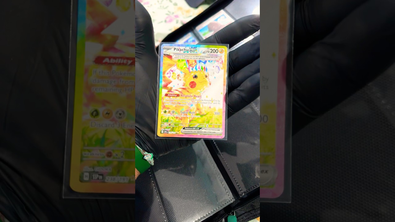 PIKACHU EX SSP EN 238/191 SURGING SPARKS ⭐️⭐️ SPECIAL ILLUSTRATION RARE