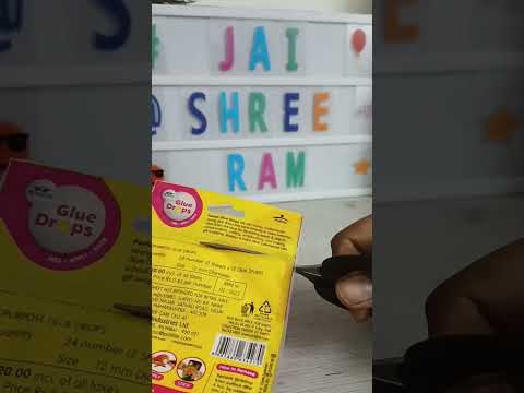 GLUE DROPS. First time in India #glue #craft #ytshorts #ytstudio
