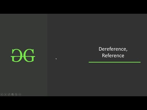 Dereference, Reference | GeeksforGeeks