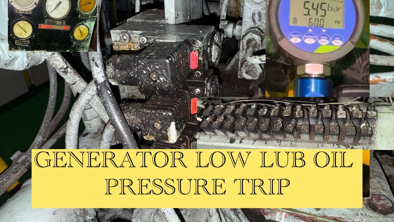 Generator lub oil low pressure trip issue | Troubleshooting on Generator