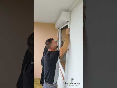 Rénovation Art & Fenêtres : pose d’une fenêtre oscillo-battante et d’un volet roulant Bubendorff