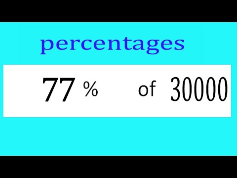 Percentages 77 Percentage(%) of 30000