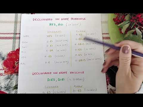 Lezione 27 - la Quinta Declinazione Latina