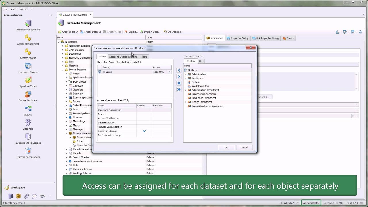 T FLEX DOCs   Access for Administrators