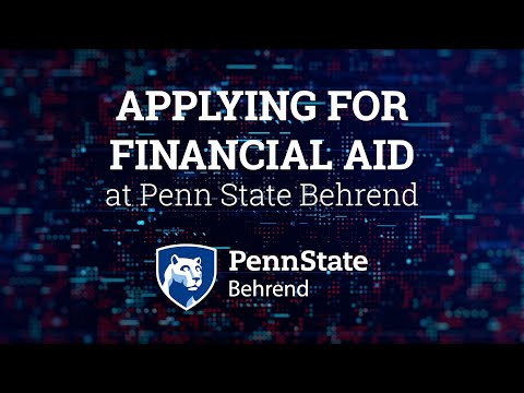 Applying for Financial Aid at Penn State Behrend