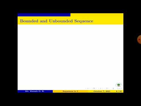 Bounded and Unbounded Sequence
