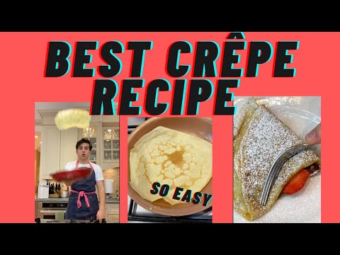 EASIEST CREPE RECIPE EVER | THE BEST RECIPE
