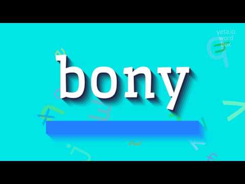 How to say "bony"! (High Quality Voices)