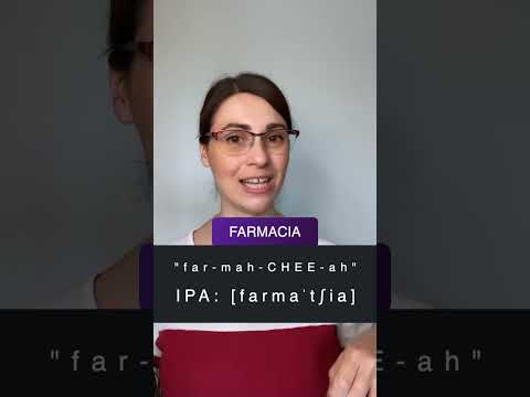 How do you pronounce FARMACIA? Italian pronunciation - Learn Italian #shorts #italianpronunciation