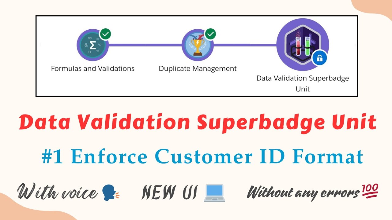 Enforce Customer ID Format | Challenge 1 | Data Validation Superbadge Unit | Salesforce | Trailhead