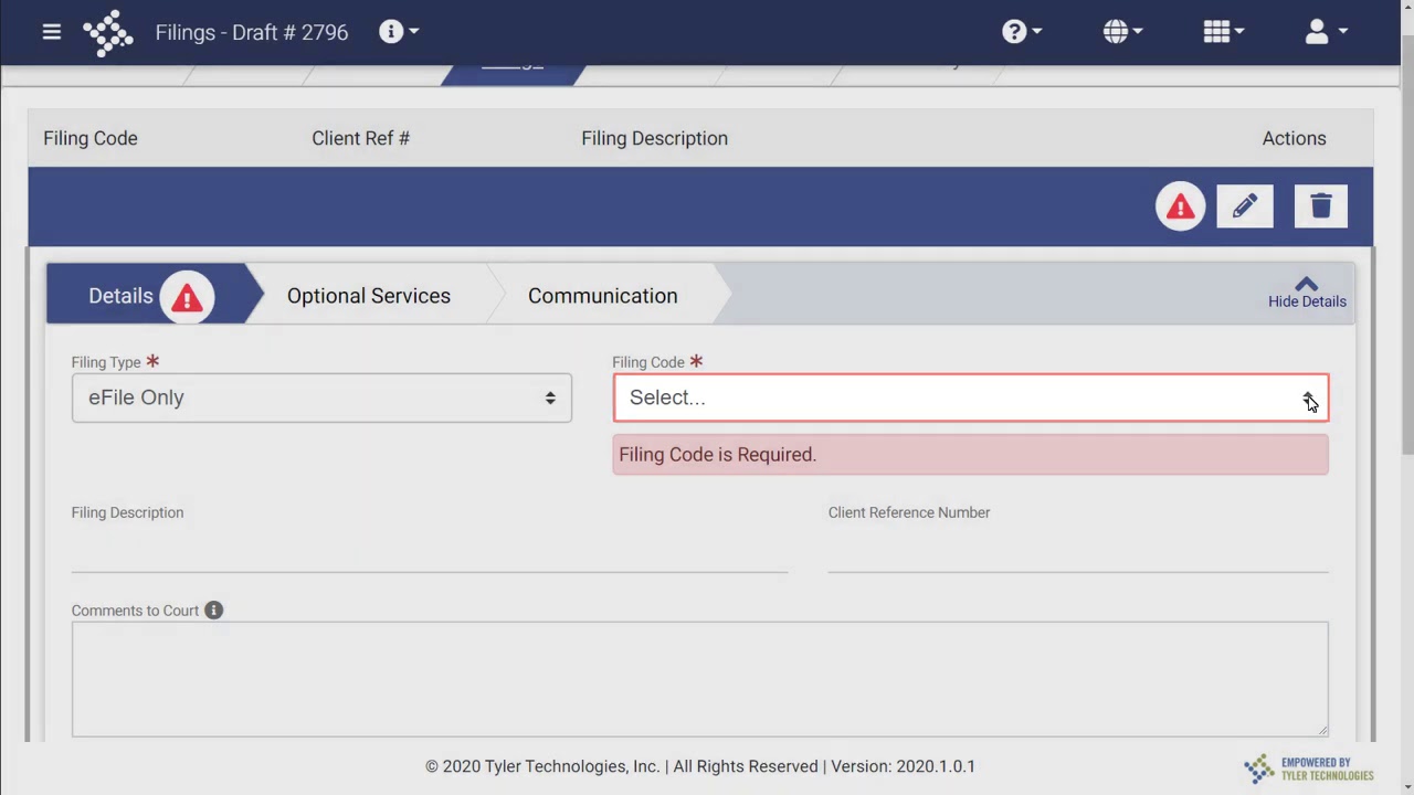 OFS Cloud Starting A New Case