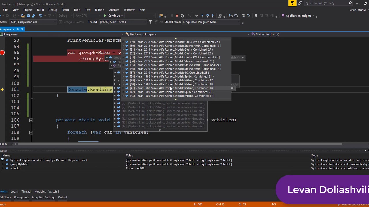 CSharp Basic Tutorial 32 LINQ ( Distinct GroupBy SelectMany Join)