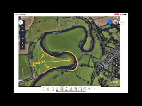 Middle Course Landforms - Meanders, Ox Bow Lakes and Levees