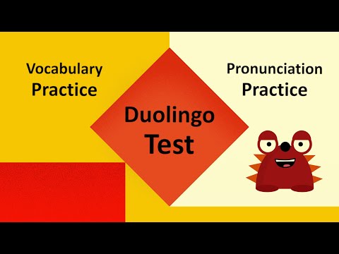 Duolingo Vocabulary Test - Spelling and pronunciation practice