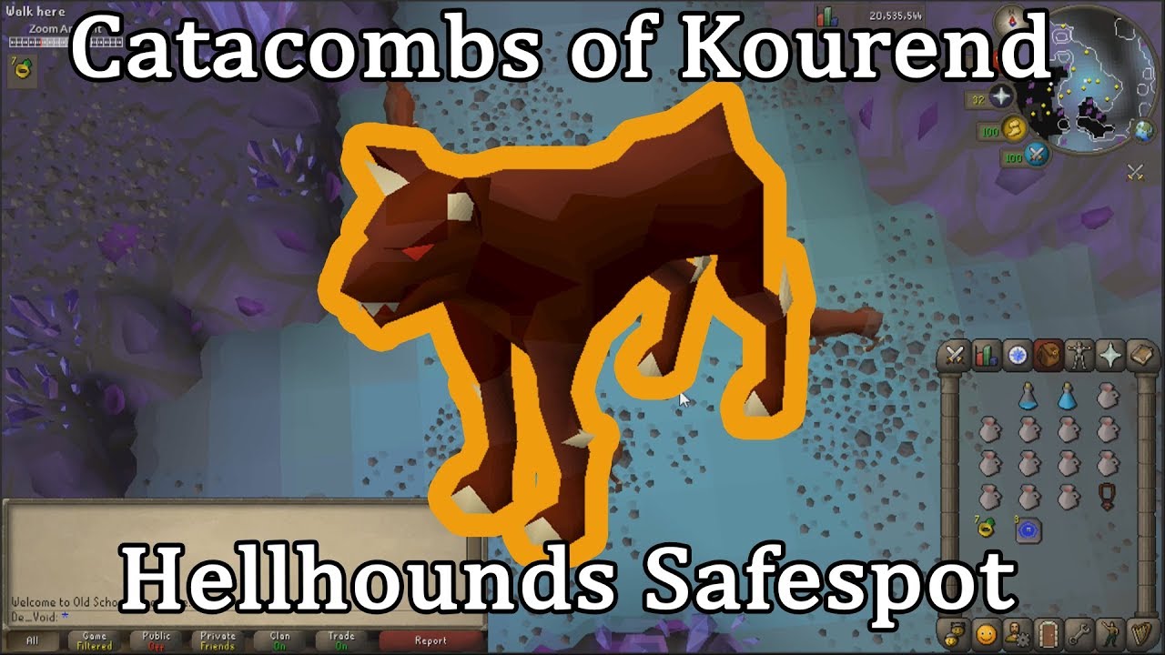 OSRS Hellhounds Safespot (Catacombs of Kourend)