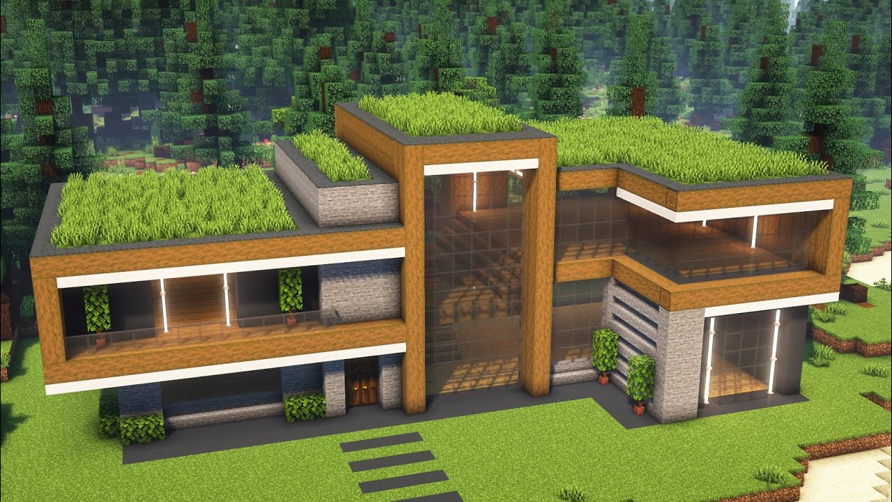 Modern Spruce House 🛠️| Minecraft Tutorial
