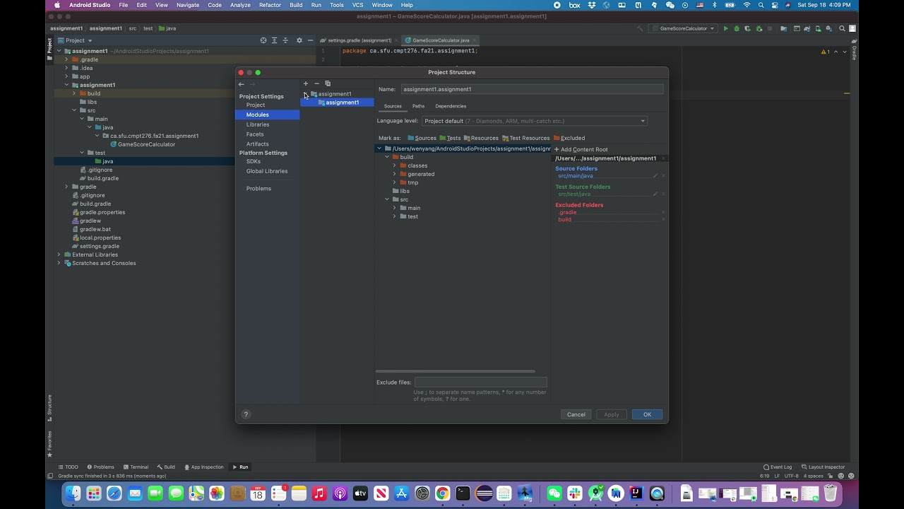 use junit5 with plain java on android studio