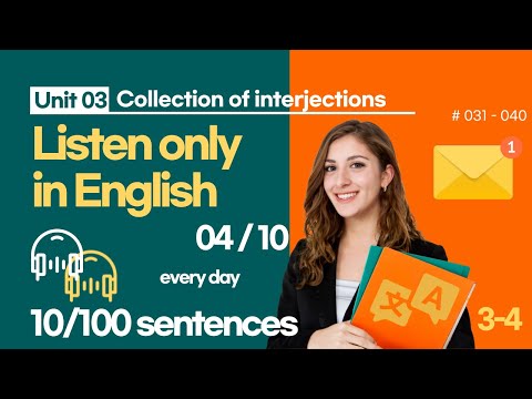 024 Only English Listening Practice : Collection of interjections. (04/10)