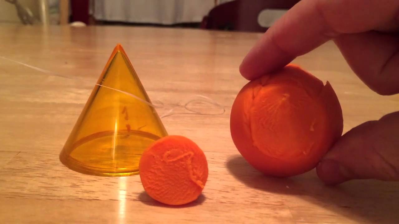 Play Doh Cone Cross Sections