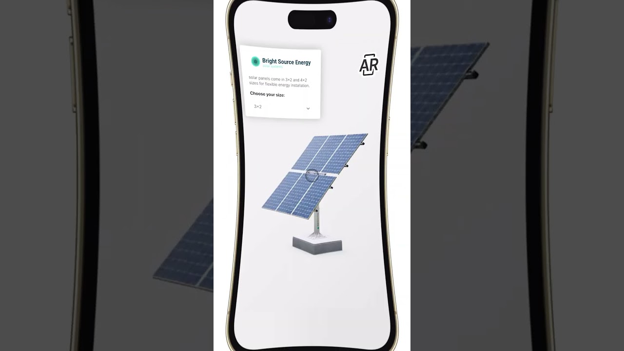 Real-size product experience in AR #shorts