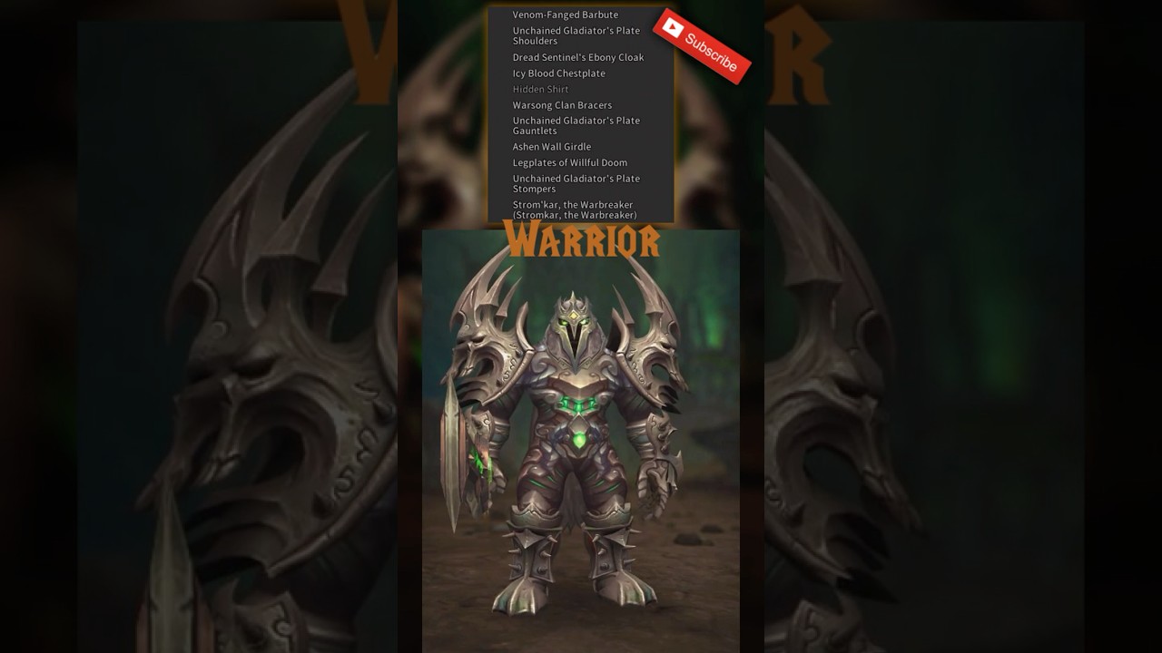 TRANSMOGS - Warrior 