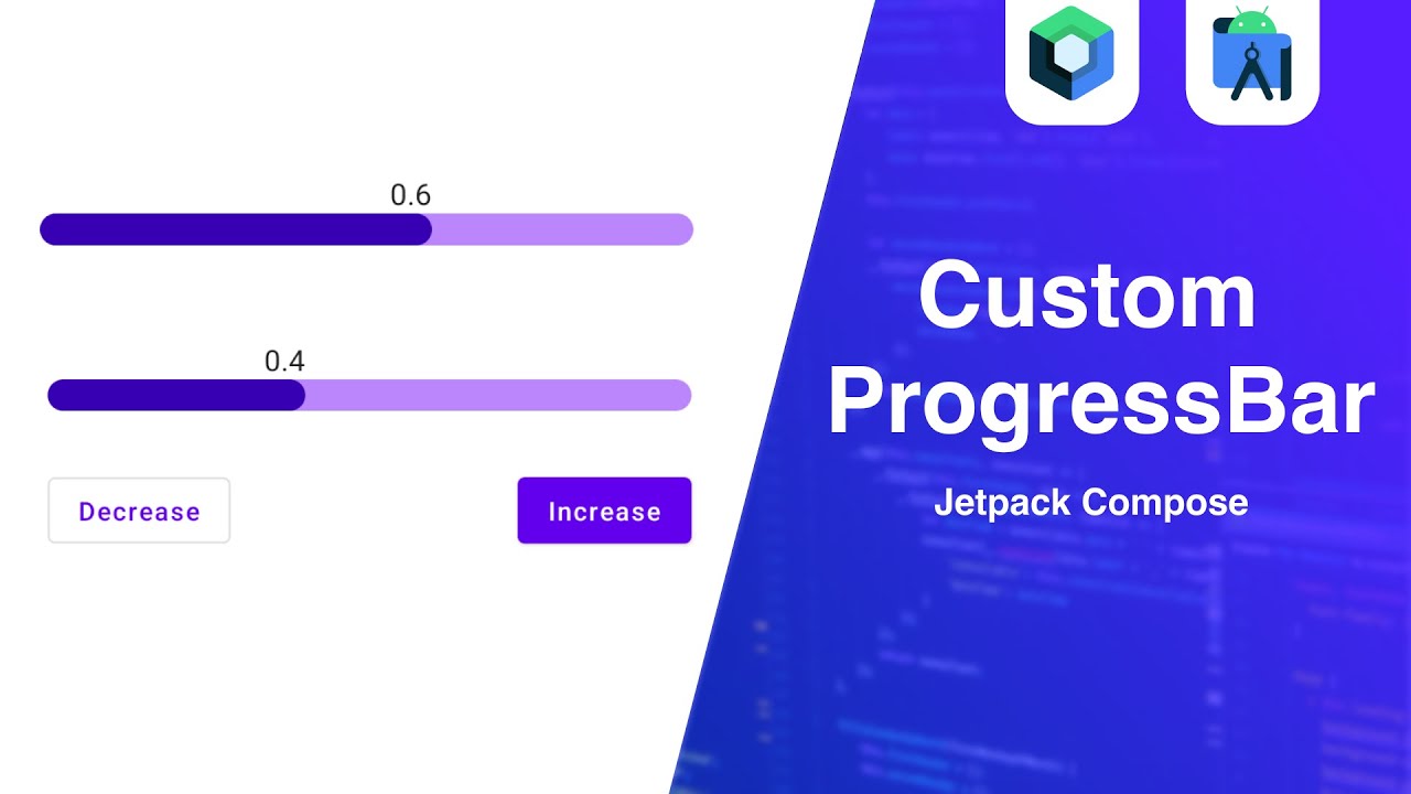 Custom Animated ProgressBar in Jetpack Compose | Android Studio