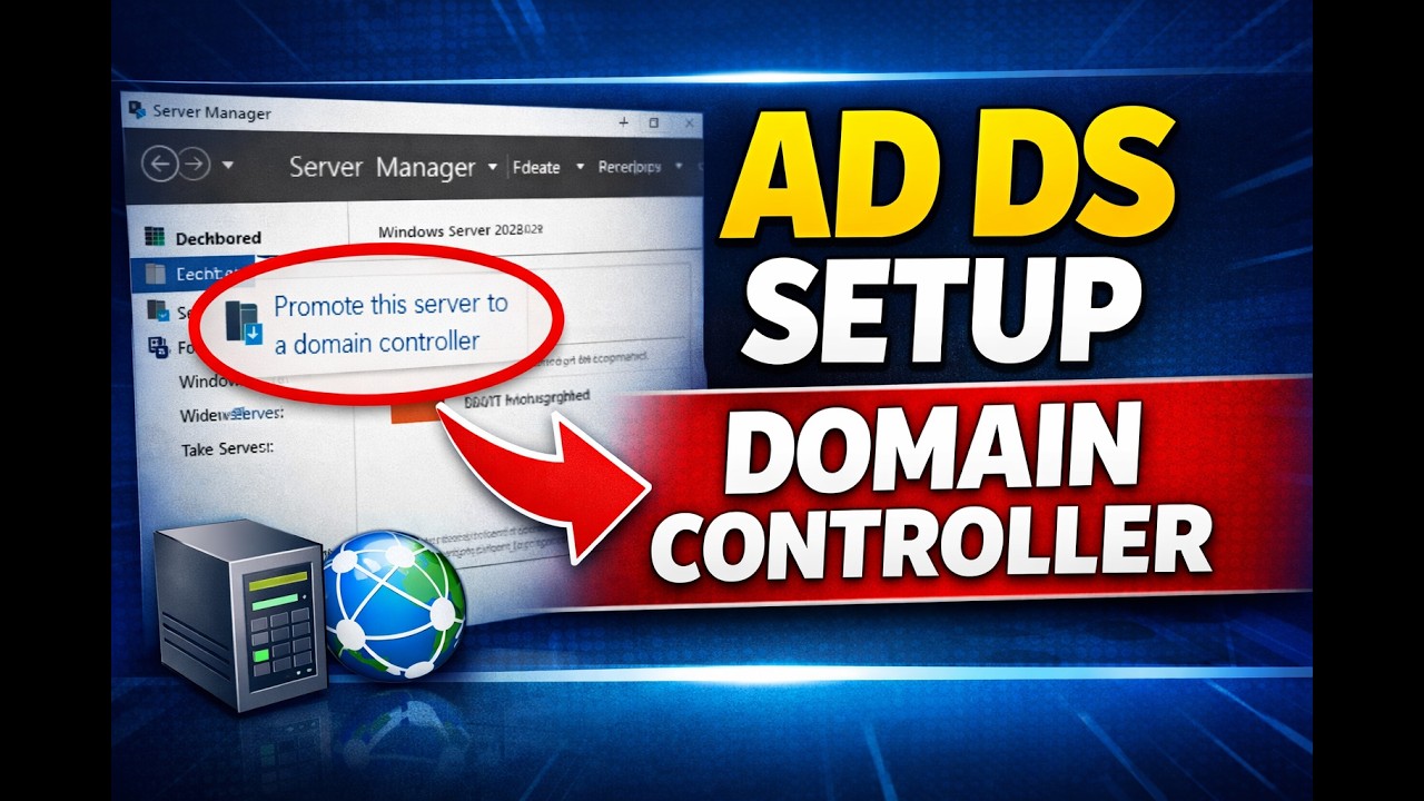 Install AD DS & Create Domain Controller | Windows Server 2022 Step-by-Step