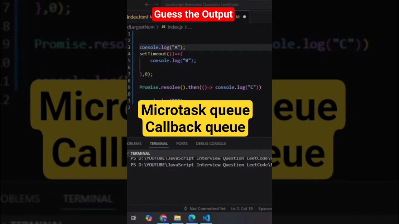 guess the Output | javascript interview question #shorts #javascript #ytshorts #coding #tutorial #js