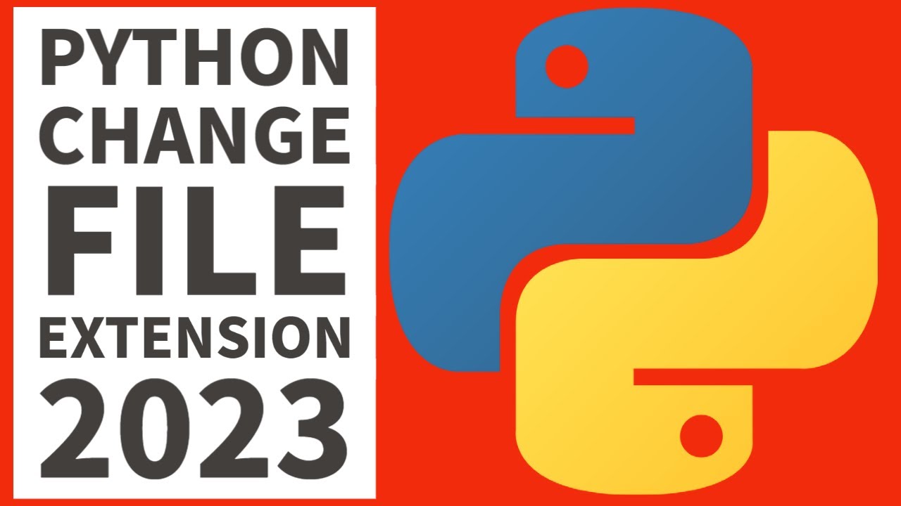 Python Programming - Change Rename File Extension 2023