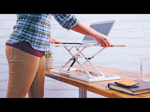 E3 Compact Stand Up Desk Converter by UPLIFT Desk