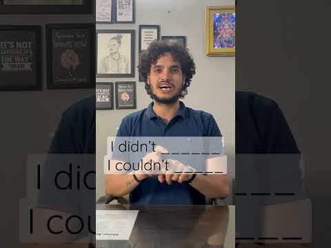 How to use "Did not & Could not" || #englishlanguage #englishvocabulary #speakenglish