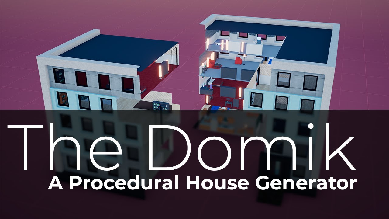 The Domik - A Procedural House Generator (Launch Trailer)