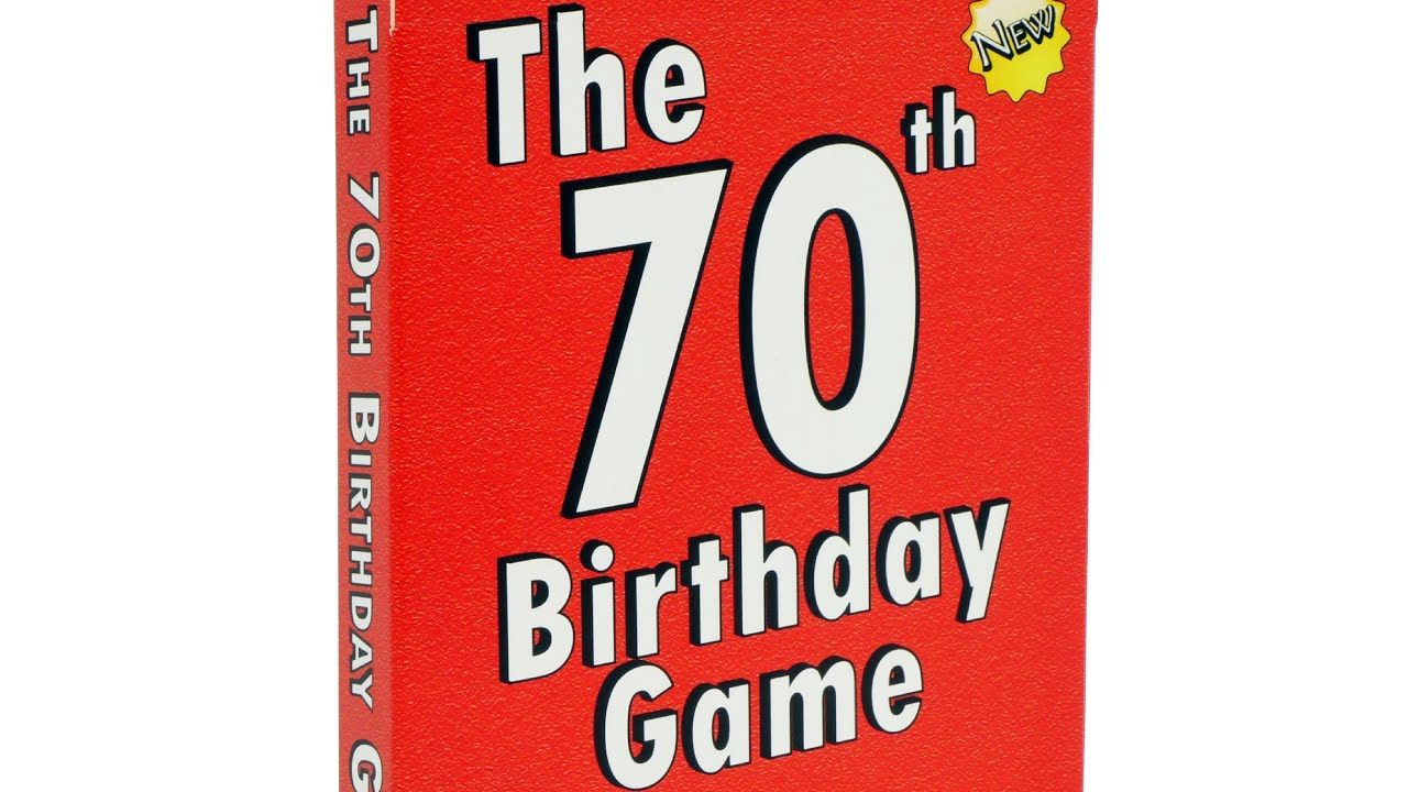 70th Birthday Game: A 70th birthday card game is the thoughtful 70th birthday gift for men or women