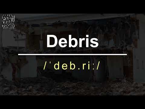 How to pronounce the word "Debris"
