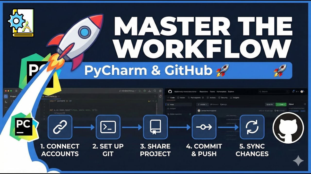 How to Connect PyCharm to GitHub (Full Setup & Git Installation)