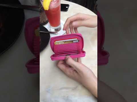 Genuine Leather Accordion Credit Card Holder