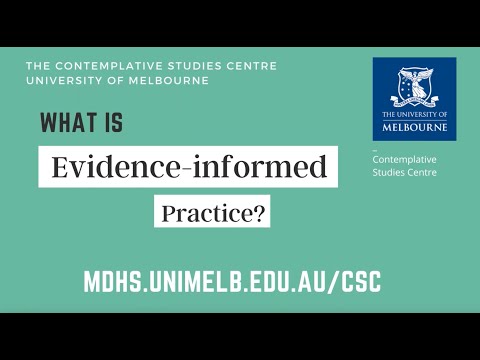 What is evidence-informed practice?