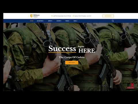 Military School Multipage Website Template TMT | Free Template Eli E